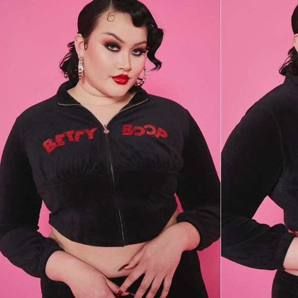 Dolls Kill | Tops | Nwt Dolls Kill Betty Boop Crop Hoodie 3x | Poshmark